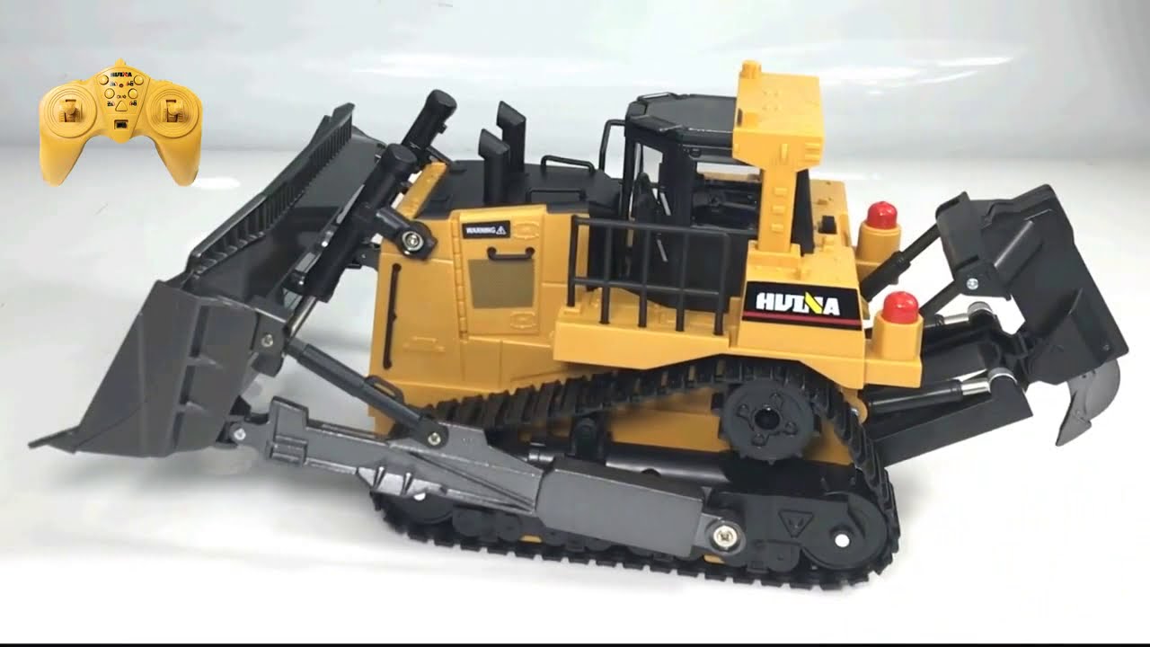 Huina 1569 1/16 8CH RC Bulldozer Machine - YouTube