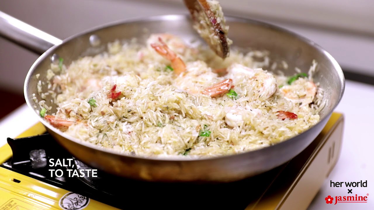 How to Make Garlic Butter Shrimp and Rice - YouTube
