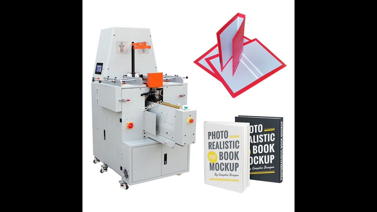 Hardcover book making machine - YouTube