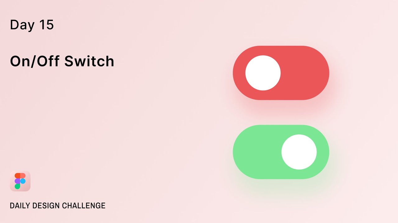 Daily UI Design Challenge | Day 15 | On/Off Switch - YouTube