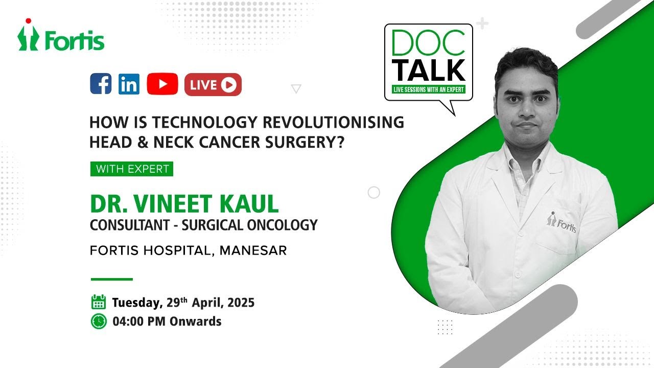Dr. Vineet Kaul on "How Technology Advances Head & Neck Cancer Surgery" - YouTube