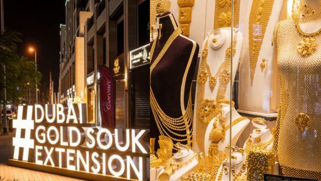 City of gold- Dubai gold souk Extension//Exclusive gold jewellery//UAE ...