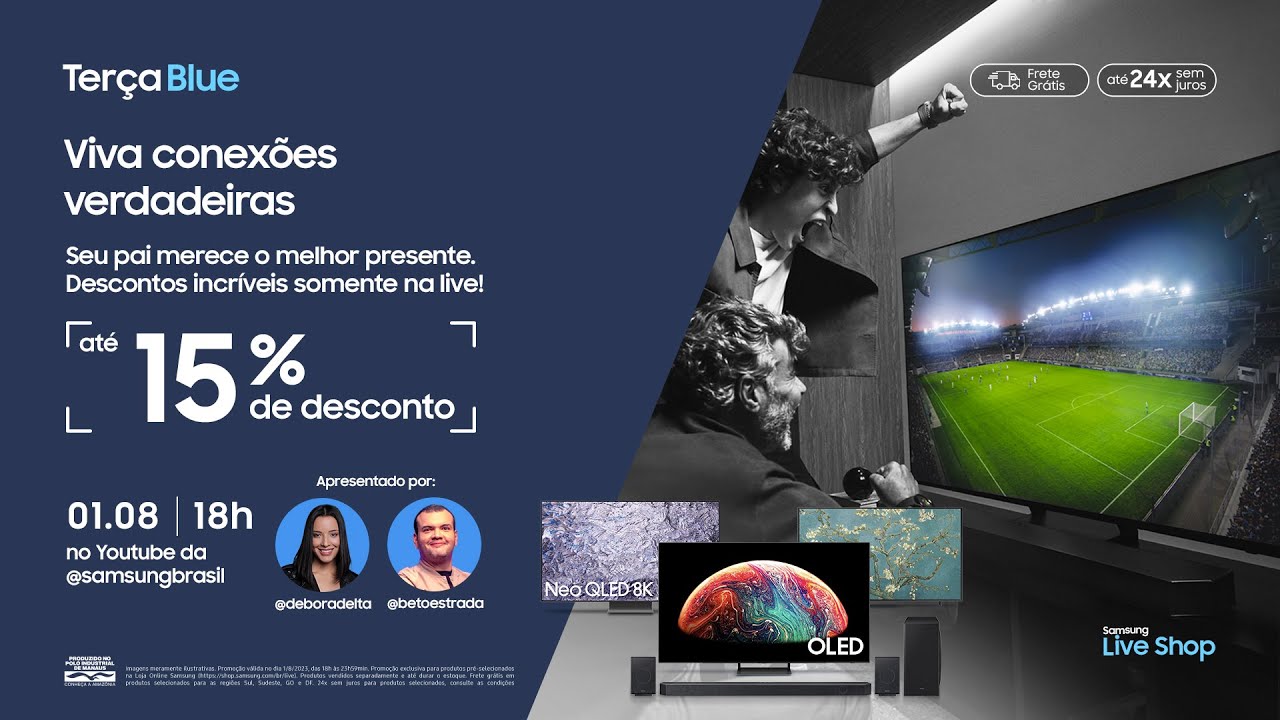 #samsungliveshop 01/08 - Terça Blue na Samsung! Viva conexões ...