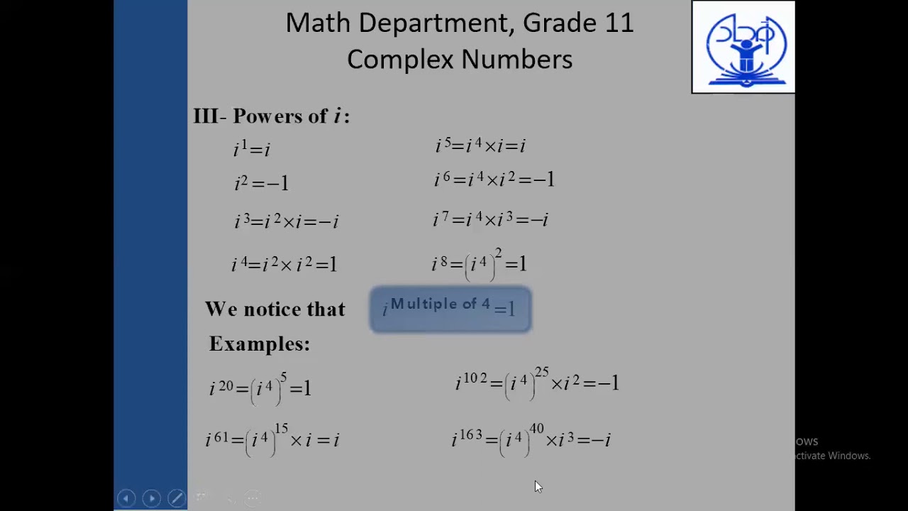 Complex Numbers video 2 - YouTube