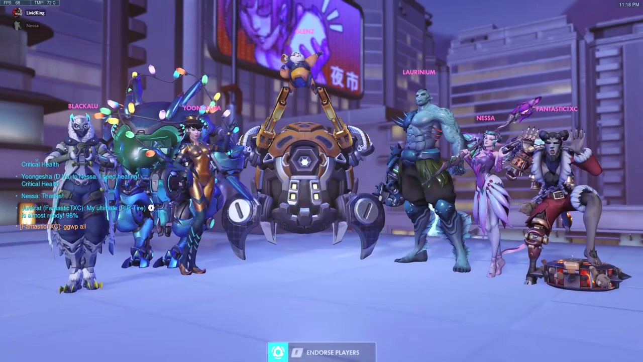 Overwatch Quick play FULL MATCH #1 - YouTube