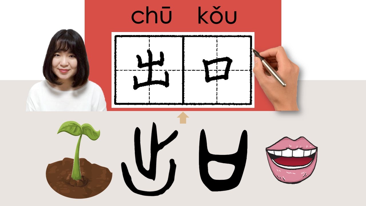 #NEW HSK2/HSK5/出口//chukou_(exit)How to Pronounce/Memorize/Write Chinese ...