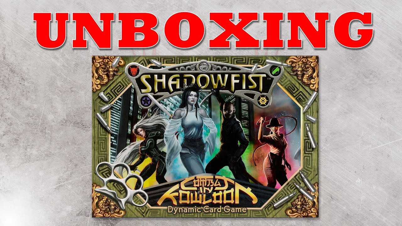 🐱‍👤SHADOWFIST UNBOXING: a game of action-packed Hong Kong cinema style ...
