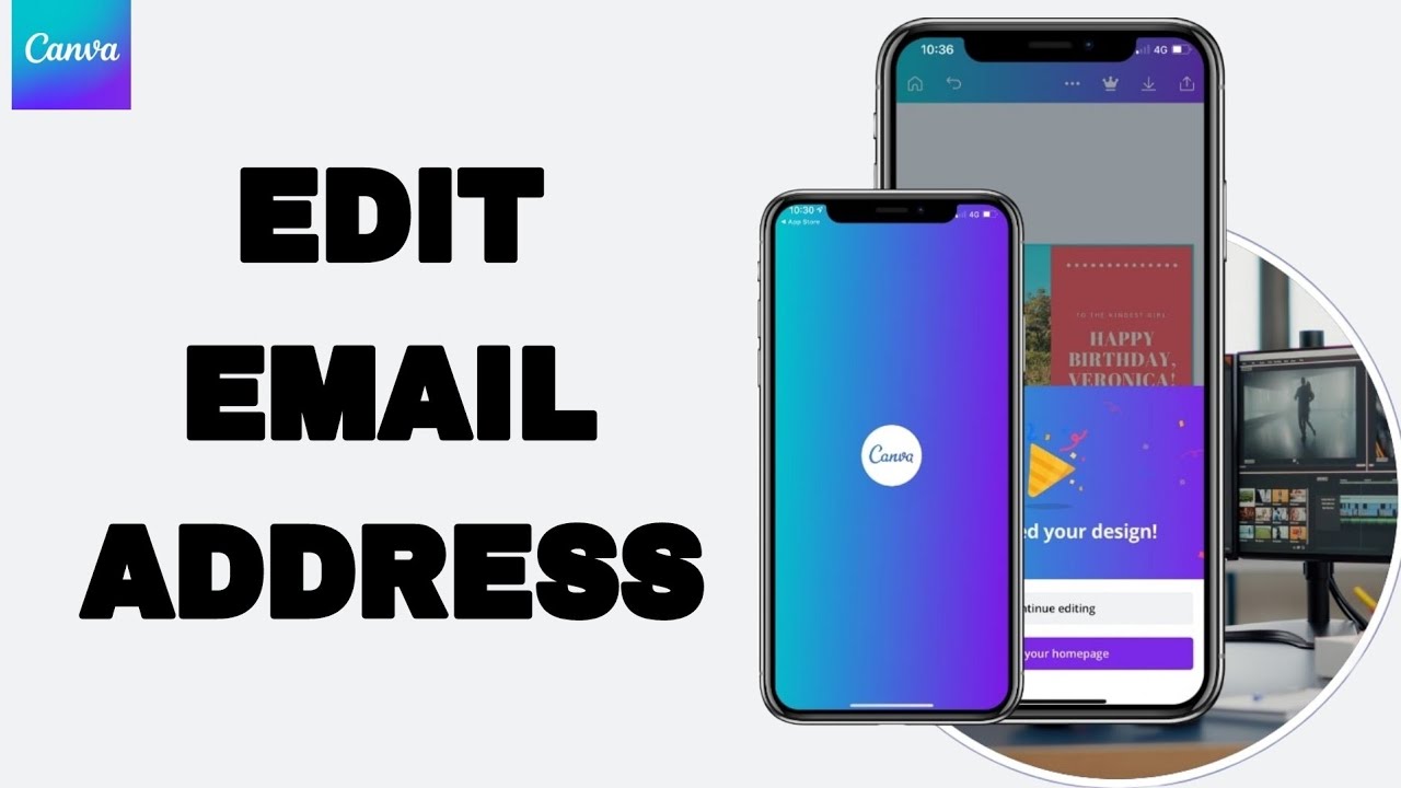 How To Edit Email Address On Canva App - YouTube