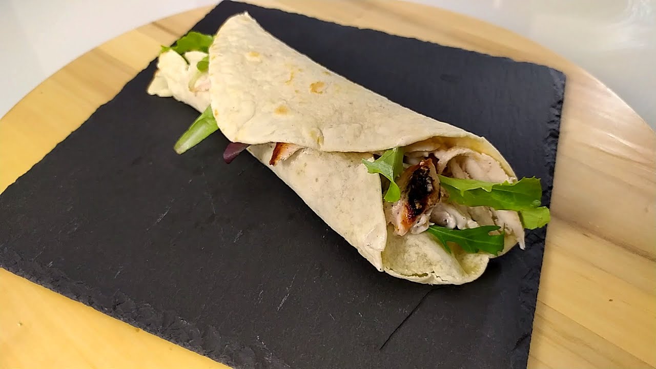 Home made chicken kebab + piadina. Recipe to amaze the family. - YouTube