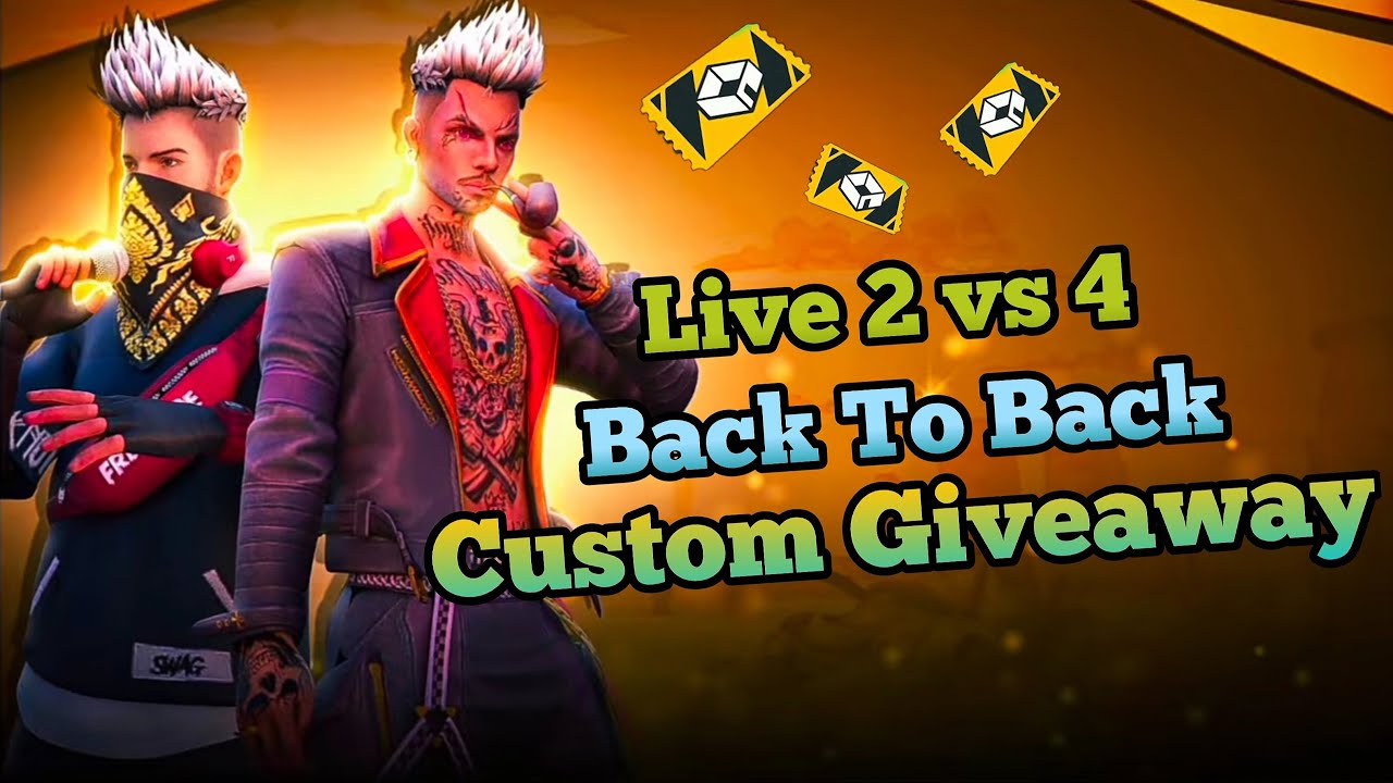 Free Fire Live Custom Giveaway 🎁 || Free Fire Live Guild Test || FF ...