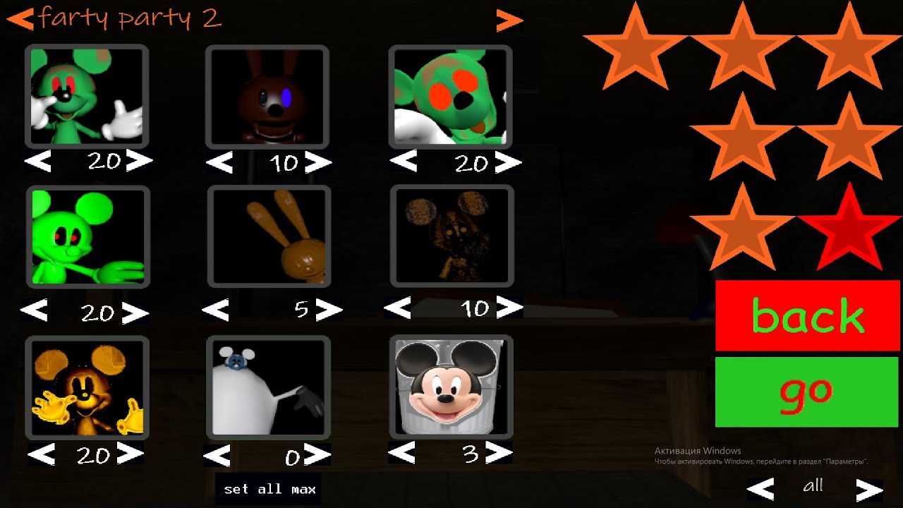 five nights with the farter - farty party 2 challenge completed - YouTube