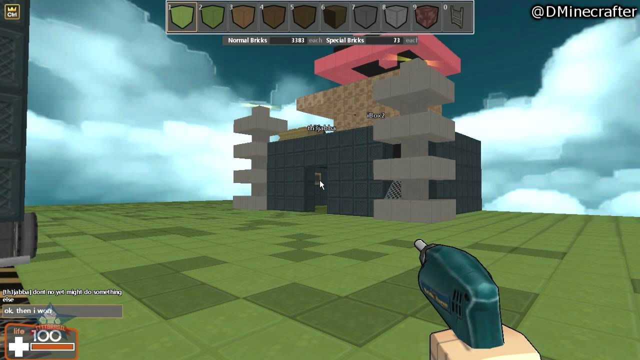 Gameplay ESPECIAL - MINECRAFT + FPS = Brick Force - Modo Construção ...