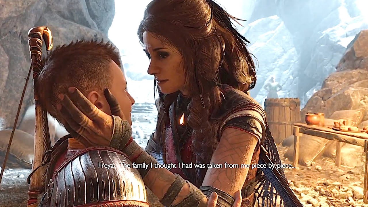 Atreus And Freya Have An Emotional Moment God Of War Ragnarok Youtube