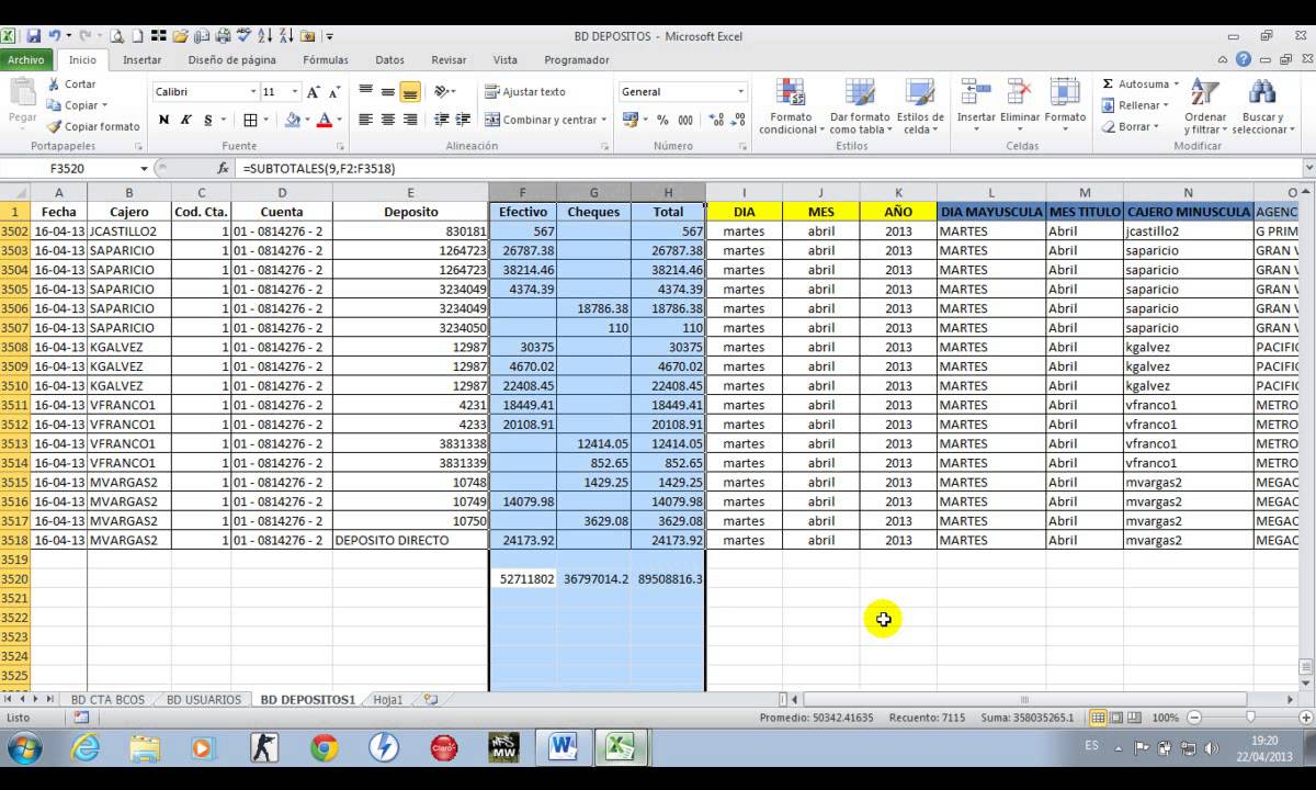 Taller de Excel No. 3 - Parte 3 - Ejemplos prácticos de Excel - YouTube