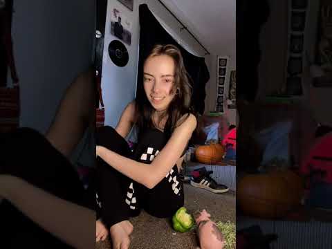 Weird girl shows her feet
