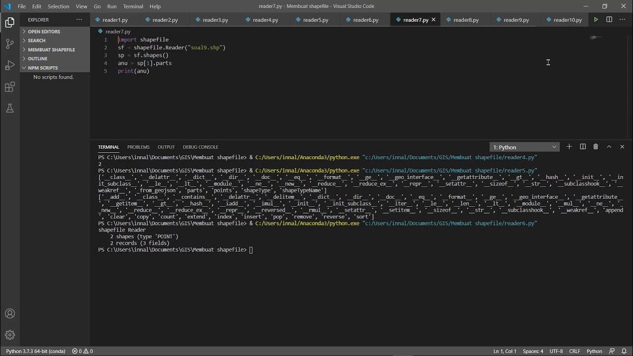 Pyshp Reader - YouTube