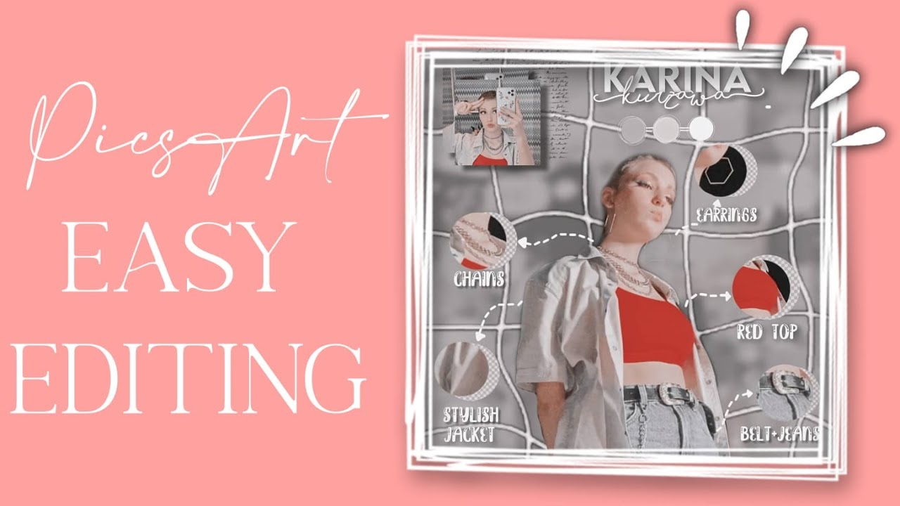 PicsArt easy editing |w/ WAVES TUTORIALS - YouTube