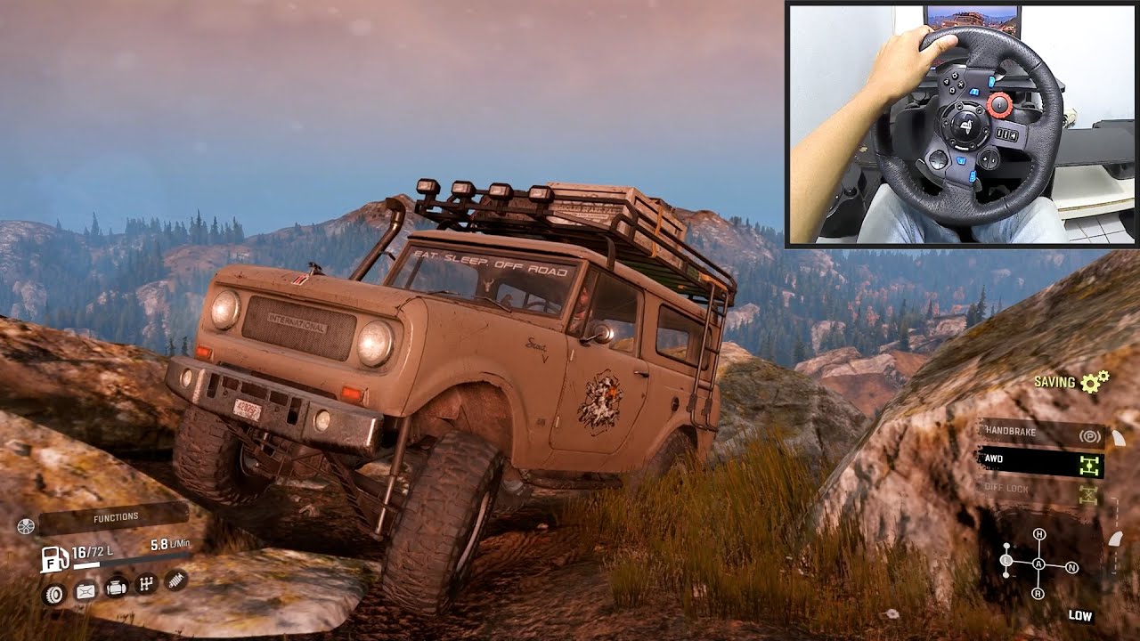 Scout 800 Realistic Offroading - SnowRunner | Logitech g29 gameplay ...