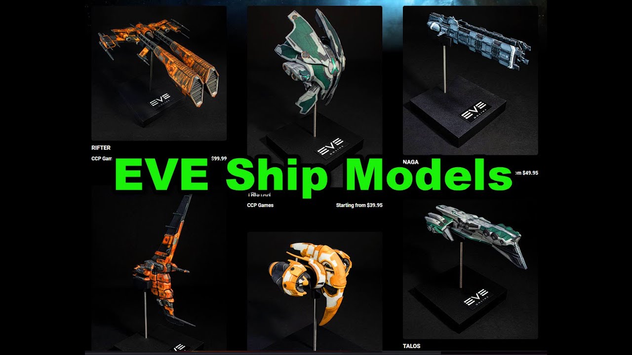 EVE Online Ship Models (Physical Models) - YouTube