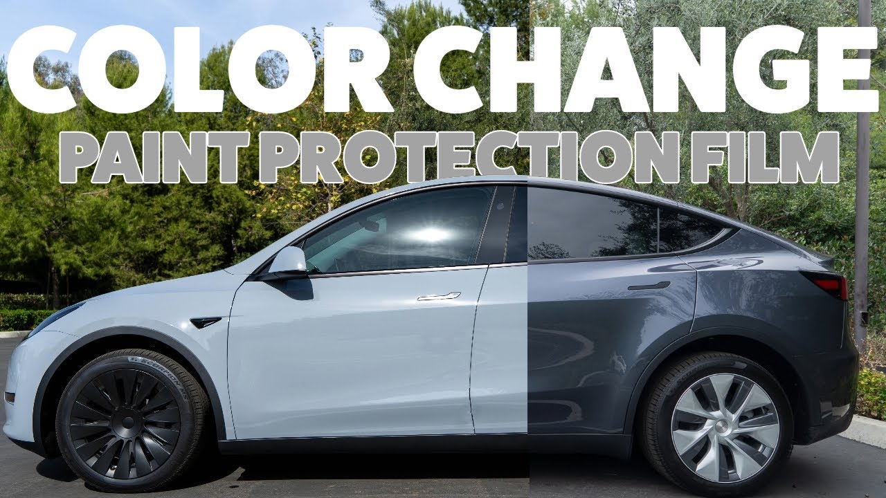 Transform Your Tesla Model Y - Color Change Paint Protection Film ...