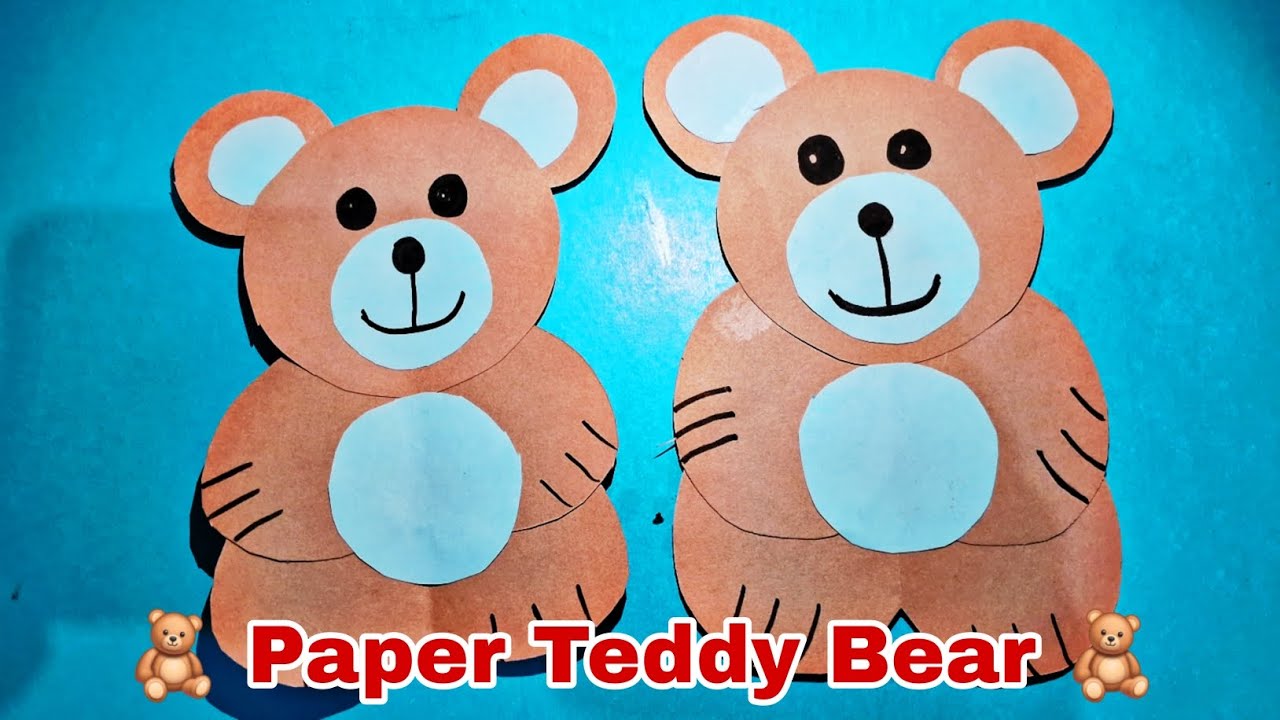 Paper Teddy Bear| Paper Craft | Origami Paper Craft - YouTube
