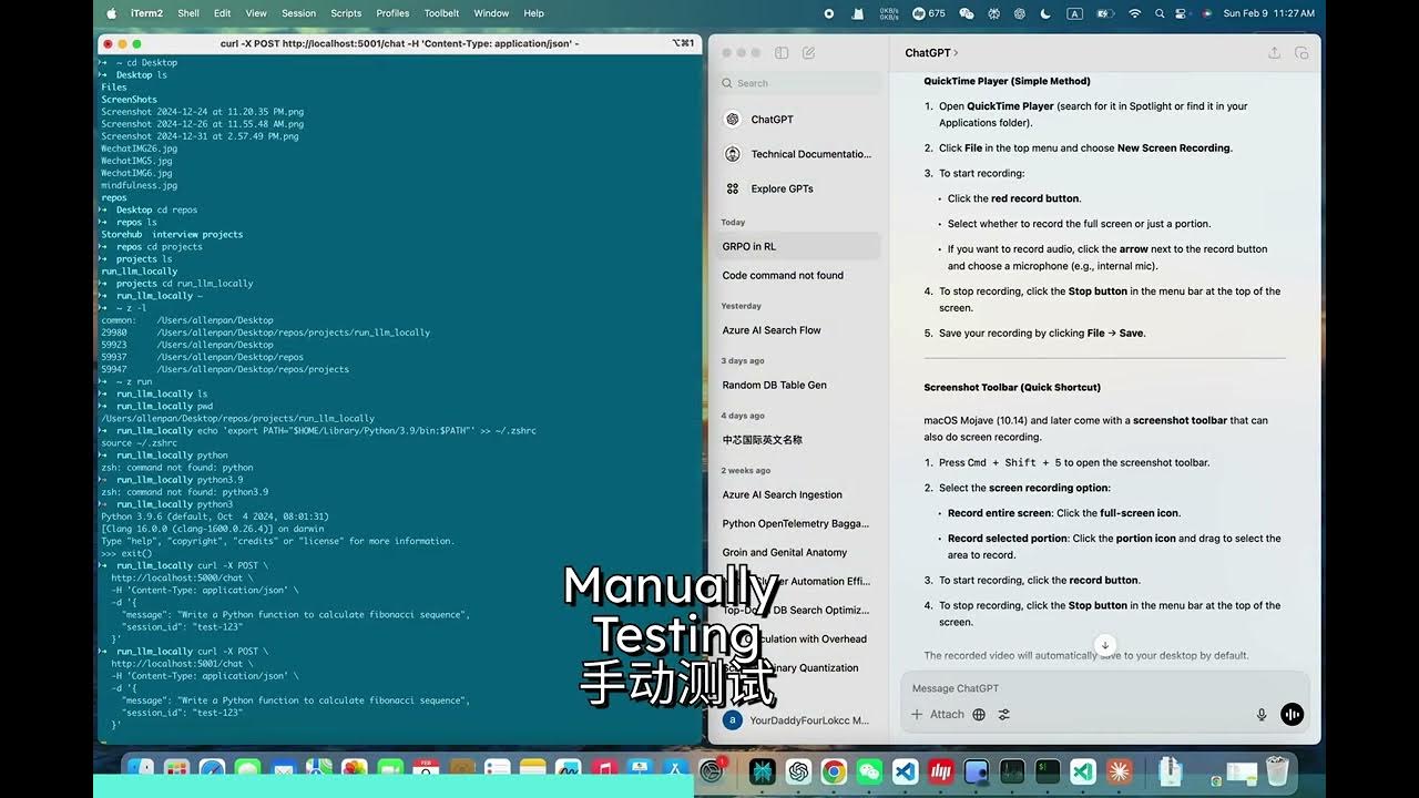 Claude llm codes a chat server with deepseek model in 6 minutes! - YouTube