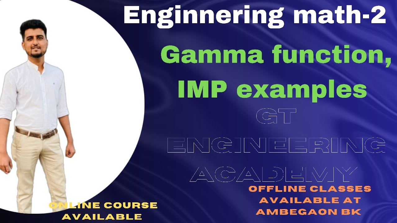 Gamma function| Important example on Gamma function - YouTube