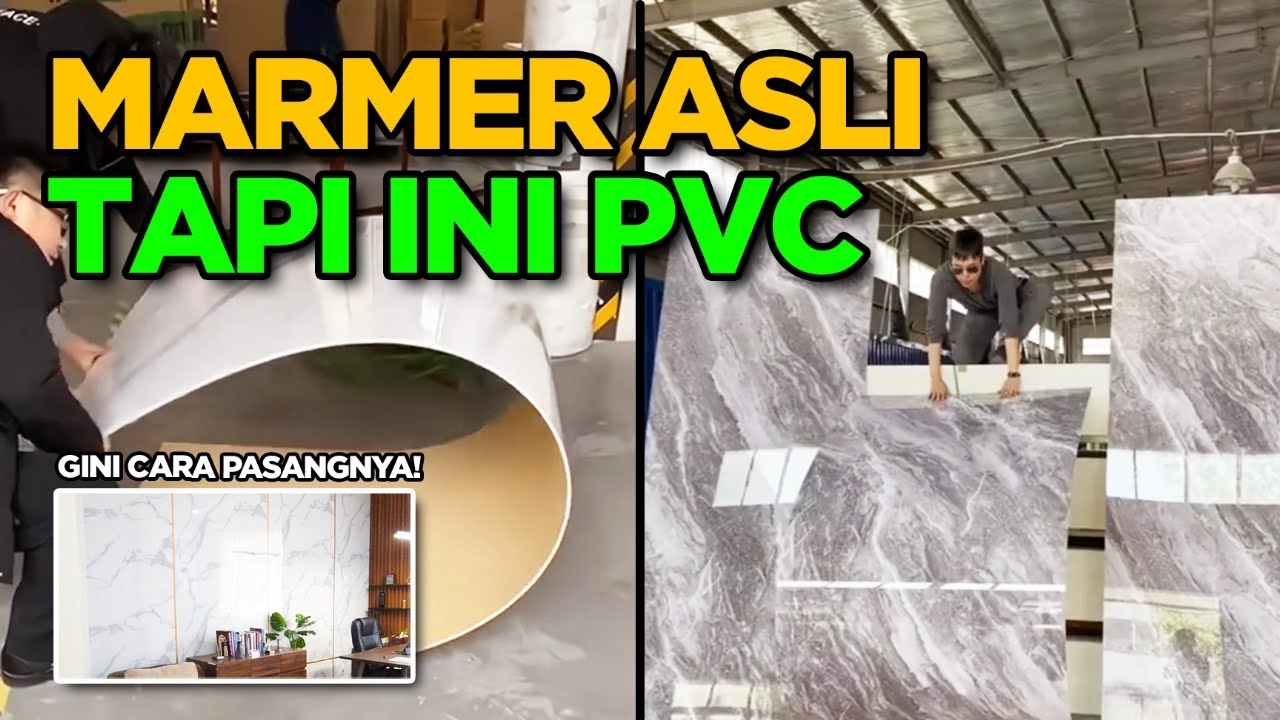 PVC MARMER PALING VIRA!! Begini Cara Pasangnya II COSTA - YouTube