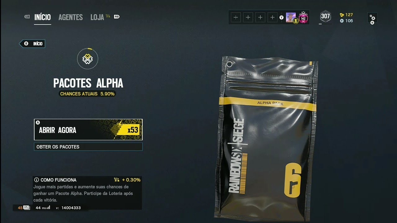 Abrindo 53 Alpha Packs (R6 XBOX) - YouTube