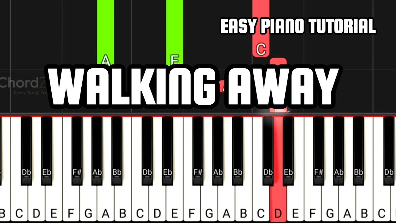 Walking Away | Easy Piano Tutorial | Guitar Tab #tiktok | CRAIG DAVID ...