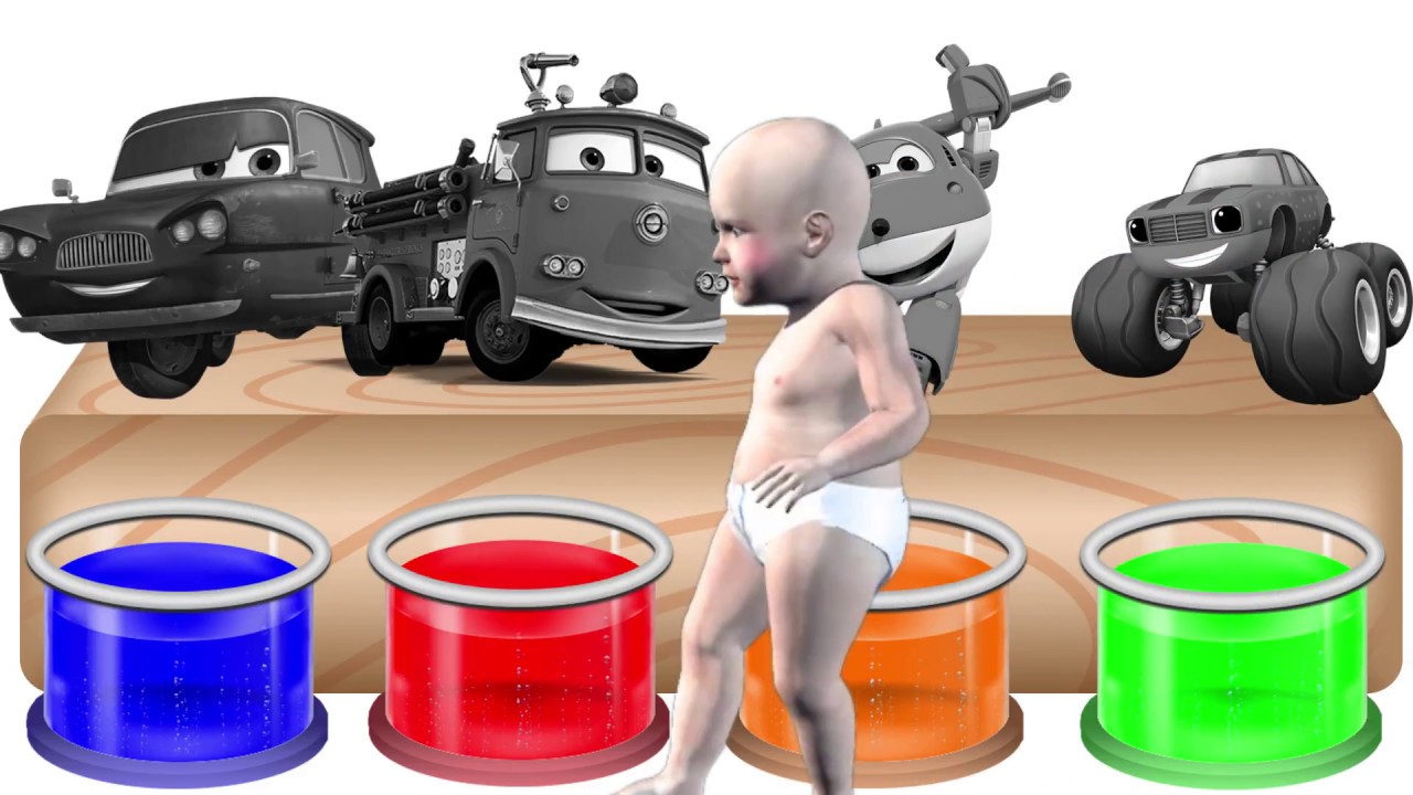 Learn color Funny The Policar, Disney cars 3 Finger Family Nursery ...