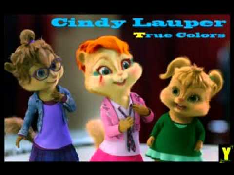 chipmunks Britanny Cindy Lauper True Colors - YouTube