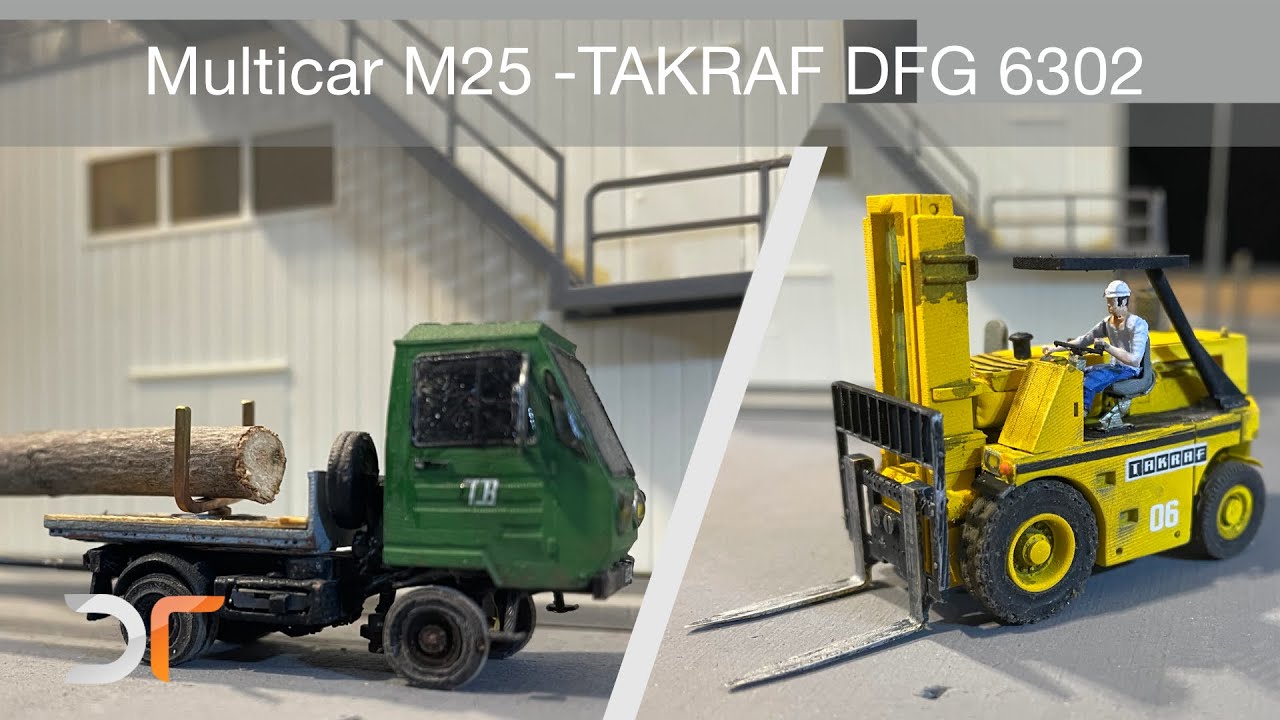 Multicar M25 und TAKRAF DFG 6302 - RC - Funktionsmodell im Maßstab 1:87 ...