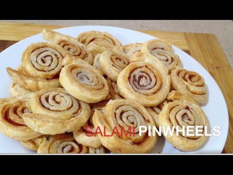 SALAMI PINWHEELS 2 INGREDIENT - YouTube
