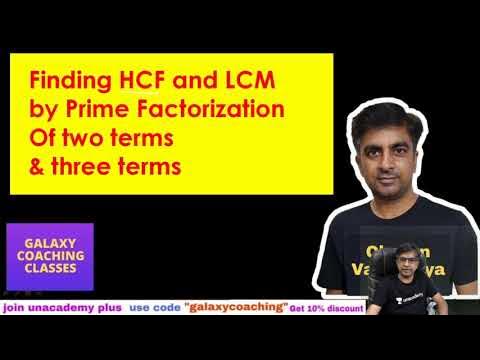 Find hcf and lcm of 2 numbers and 3 numbers - YouTube