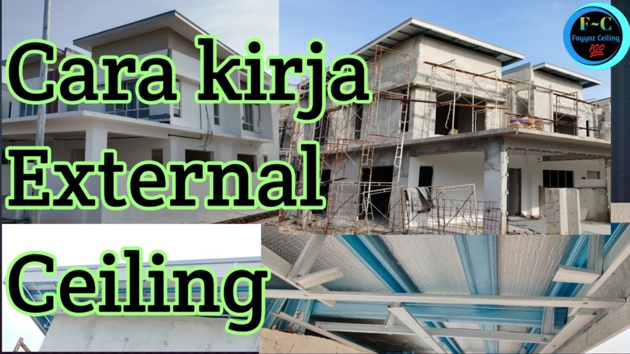 #Cara Kirja Ceiling Luar?dan Cara level?How to level for the external ...