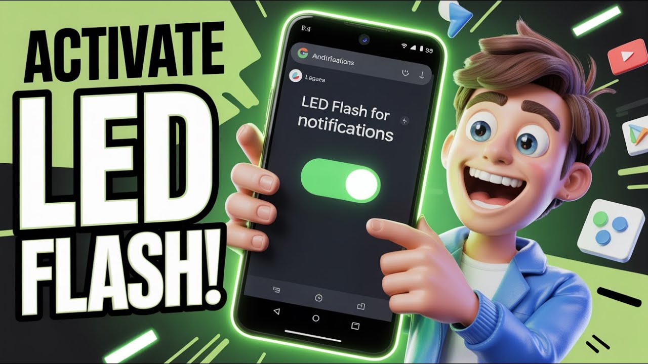 Activate LED Flash for Notifications on Android - YouTube