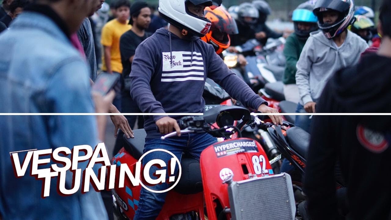 Vespa Tuning vol.2 | Acara TERAKHIR Vespa Drag Race 500m. #Vespa # ...