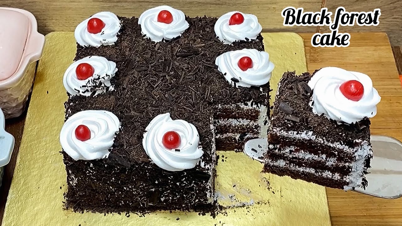 সেরা স্বাদের ব্ল্যাক ফরেস্ট কেক রেসিপি(চুলায় তৈরি) || Black Forest ...