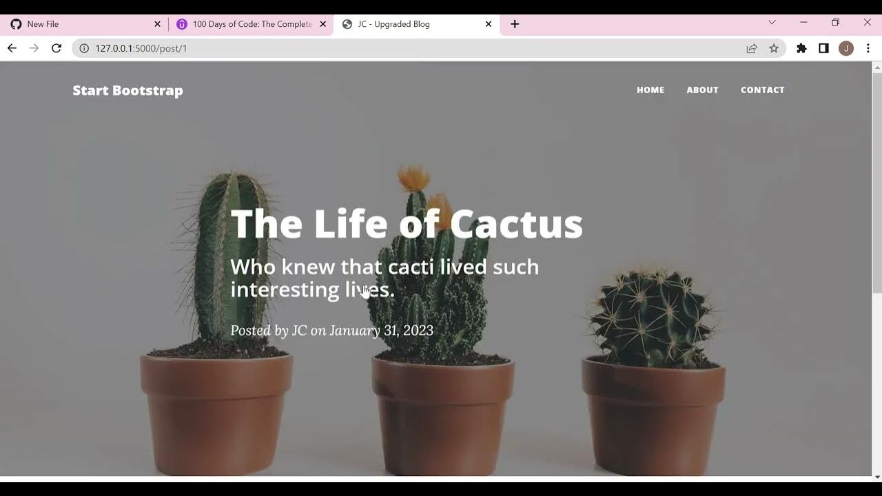 Upgraded Blog: Flask, Jinja, Bootstrap, API - YouTube