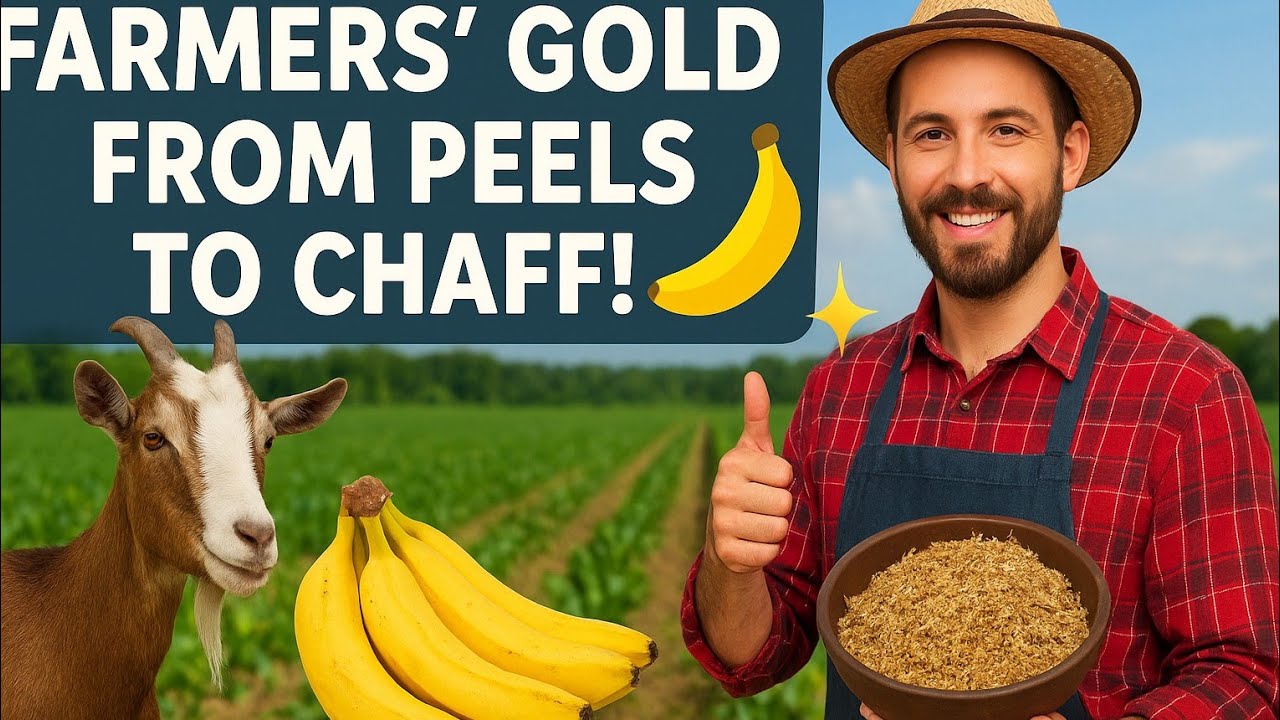 Farmers’ Gold—From Peels to Chaff! 🌾🍌 ️ ️ ️ ️ ️ - YouTube