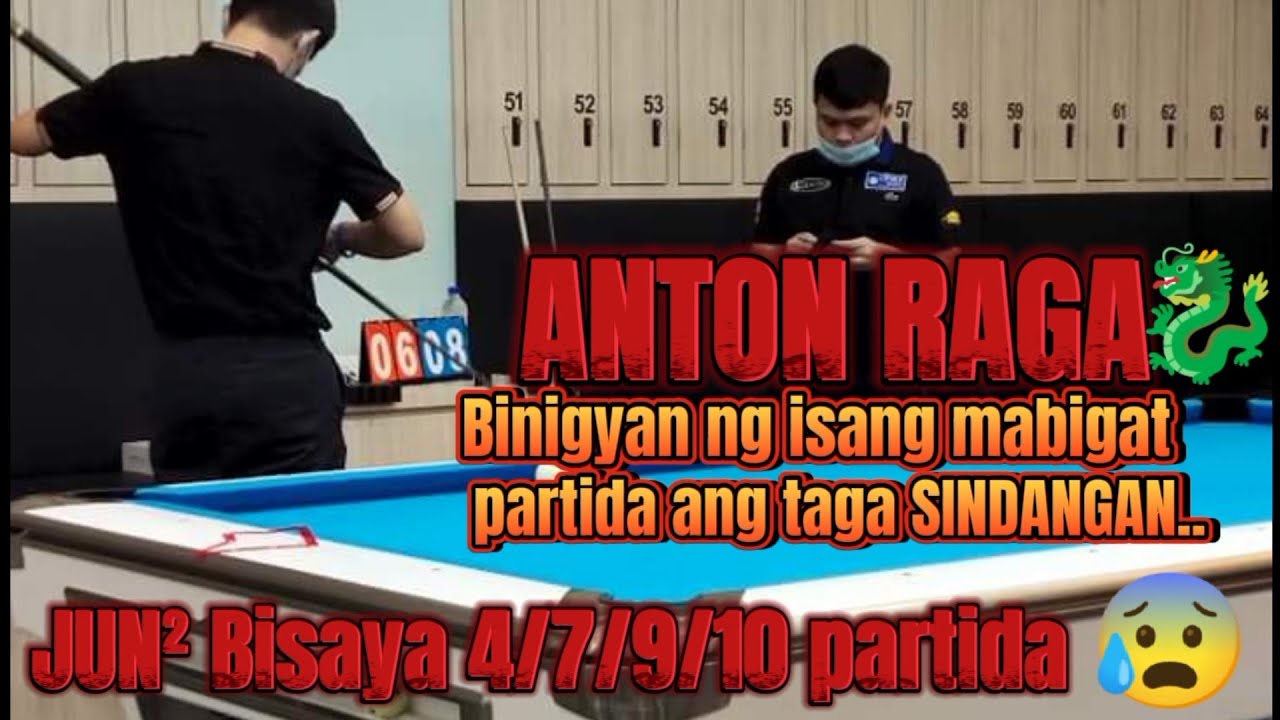 Anton "DRAGON" Raga 🆚 Jun-jun Bisaya SINDANGAN 4/7/9/10 partida 🎱 ...