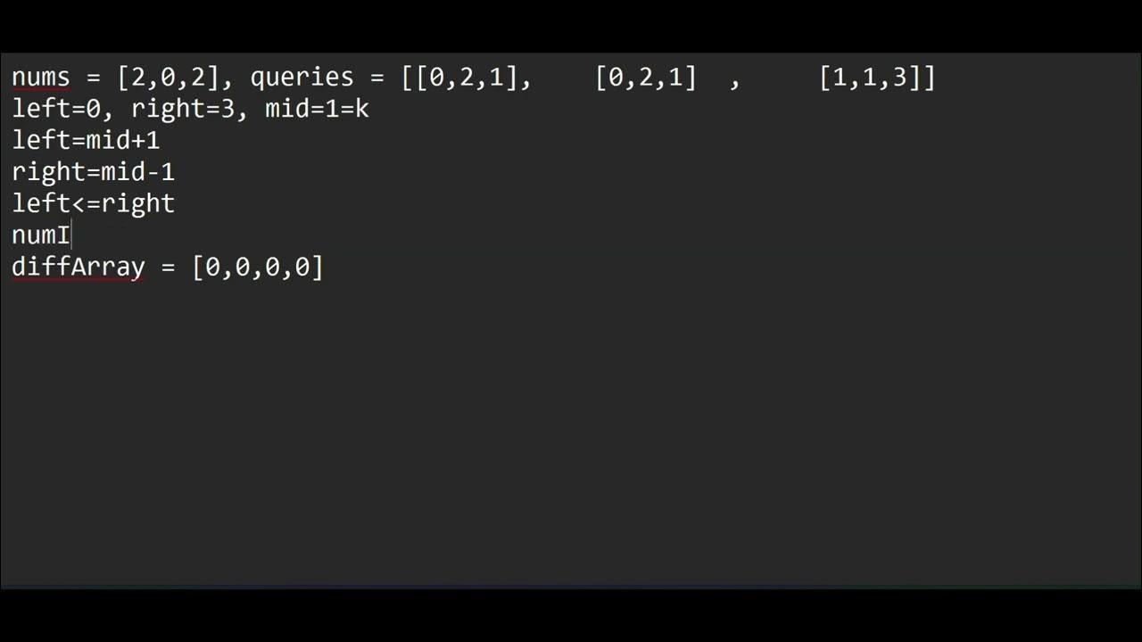 🔥 Min Queries to Zero Array | Binary Search + Difference Array | LeetCode 3356 Explained! - YouTube