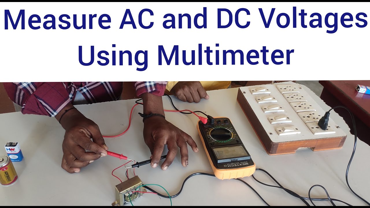 How to measure AC and DC Voltage Using Multimeter /Udyoga Project /TATA ...