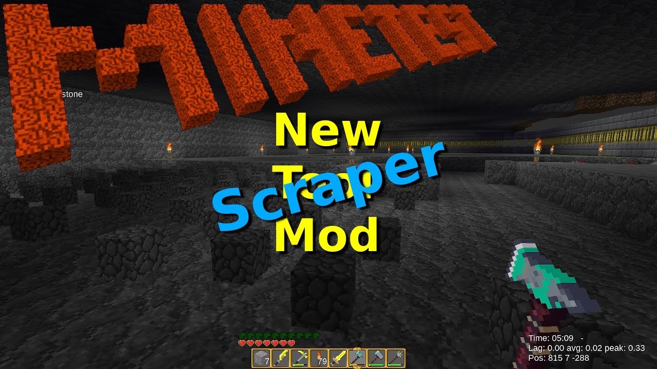 Minetest Mod new tool Scraper - YouTube