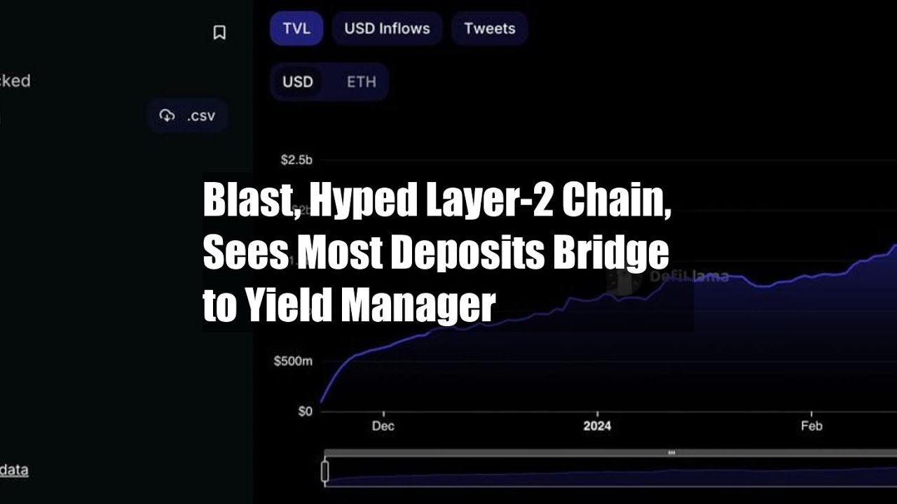 Blast, Hyped Layer-2 Chain, Sees Most Deposits Bridge to Yield Manager ...