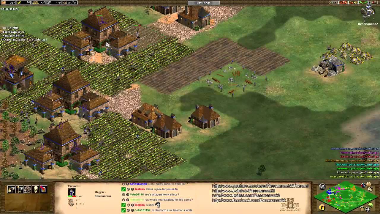 Aoe2 HD "The Forgotten": 4v4 Black Forest (Magyars, Economic Boom ...