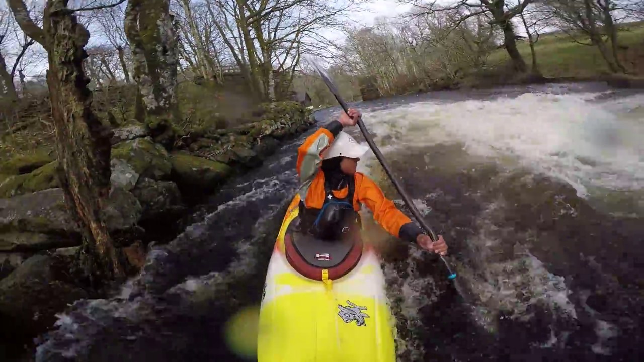 Kayaking on the Tryweryn in the Pyranha 9R - YouTube