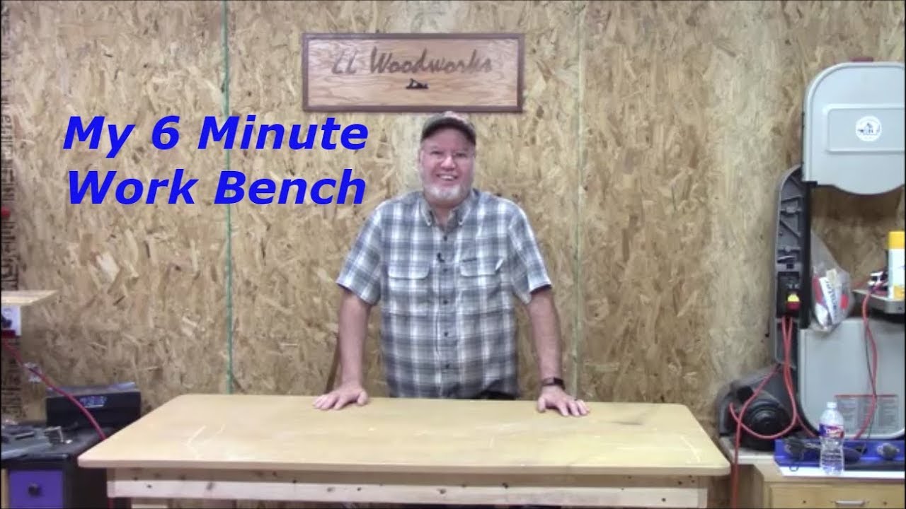 My Easy 6 Minute Work Bench - YouTube