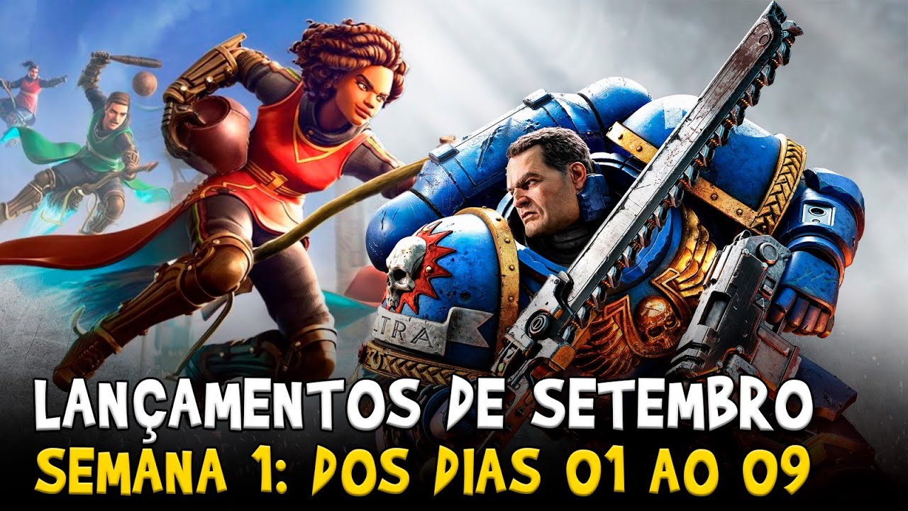 LANÇAMENTOS DE GAMES DE SETEMBRO │ Space Marine 2, Harry Potter, NBA e ...